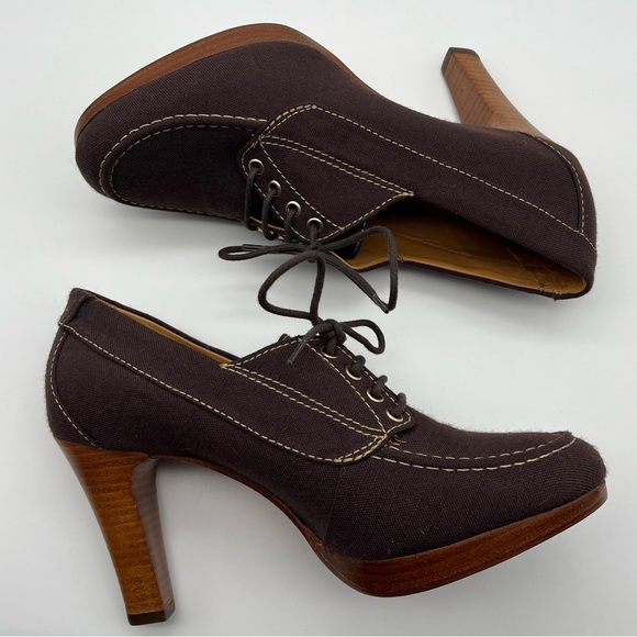 L.L. Bean | Shoes | Ll Bean Signature Canvas Lace Up Heel | Poshmark